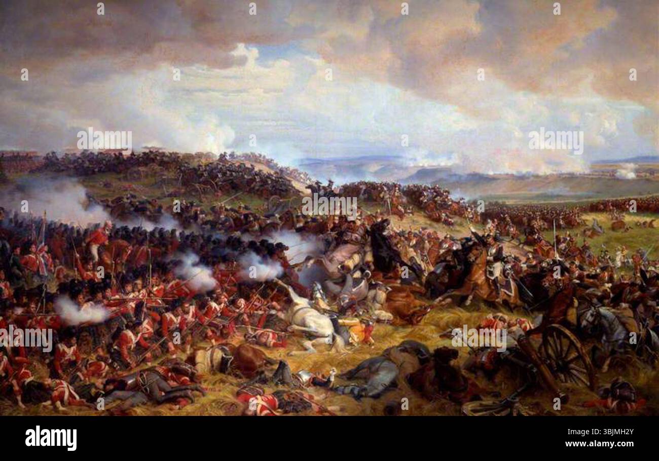 Philippoteaux, Felix Henri Emmanuel; The Battle of Waterloo: The ...