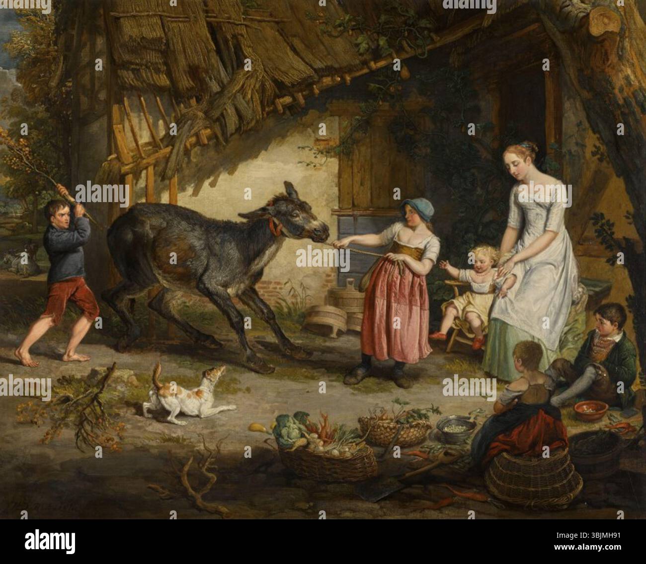 ‘The Obstinate Donkey’ by James Ward (1769–1859) is an oil painting ...