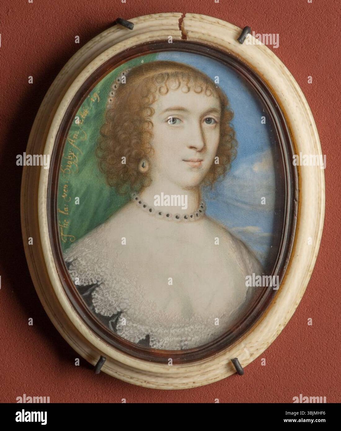Peter Oliver (1594–1648) painted a portrait of Lady Venetia Anastasia ...