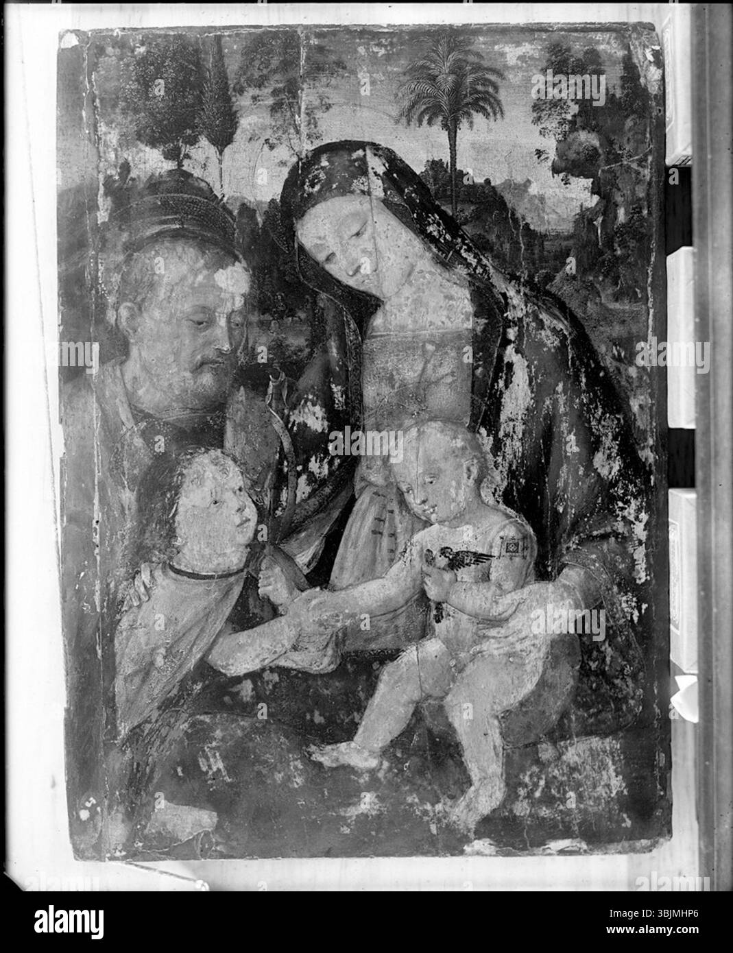 Bernardino Pintoricchio (1454–1513) created 'Holy Family and Saint John ...