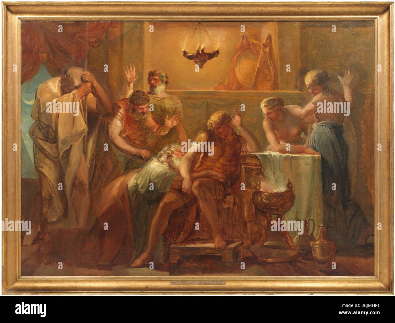 Priamus asking achilles for hectors body hi-res stock photography and ...