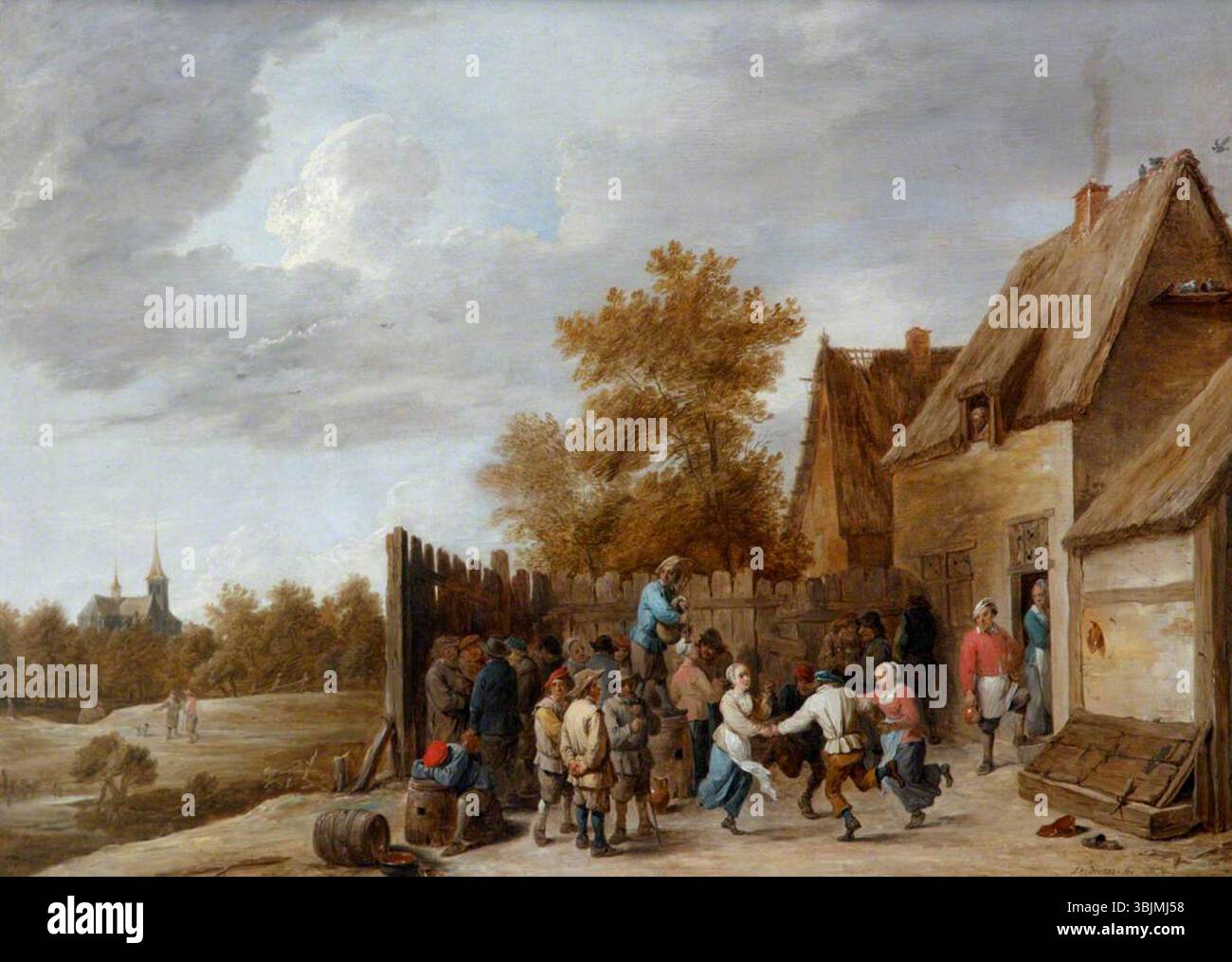 Teniers II, David; Peasants Dancing; National Trust, Buckland Abbey ...