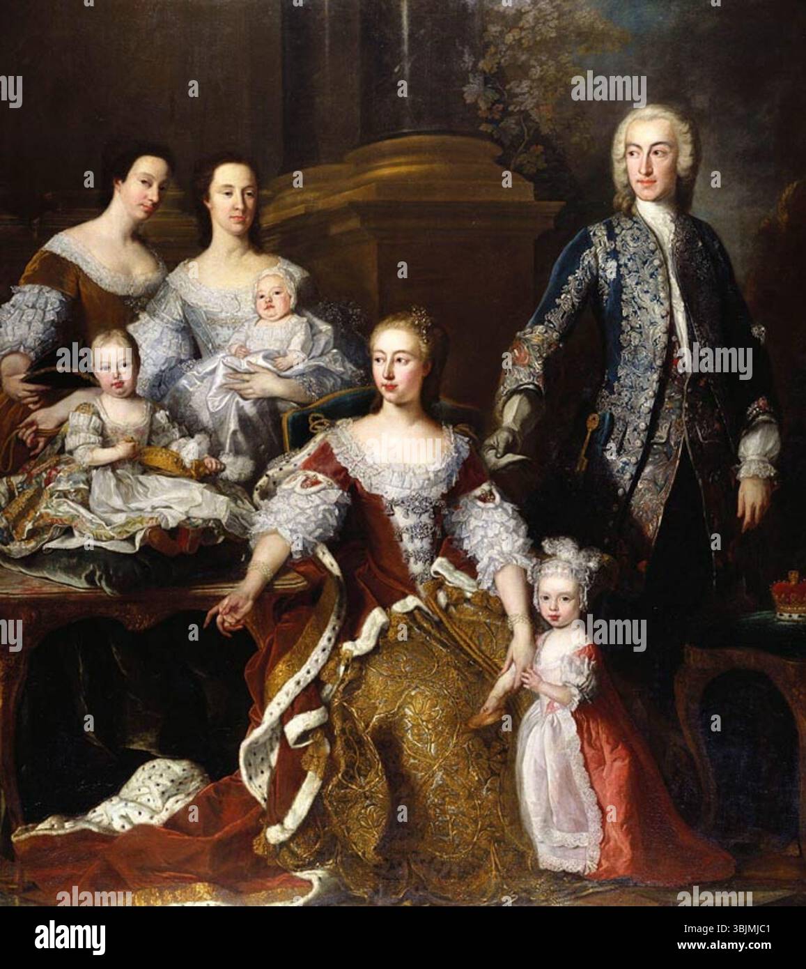 Jean-Baptiste van Loo’s 1739 painting depicts Augusta, Princess of ...