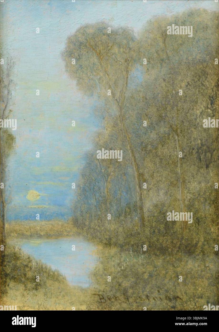 Ben Austrian's 'Landscape' (circa 1921) is an oil on canvas work ...