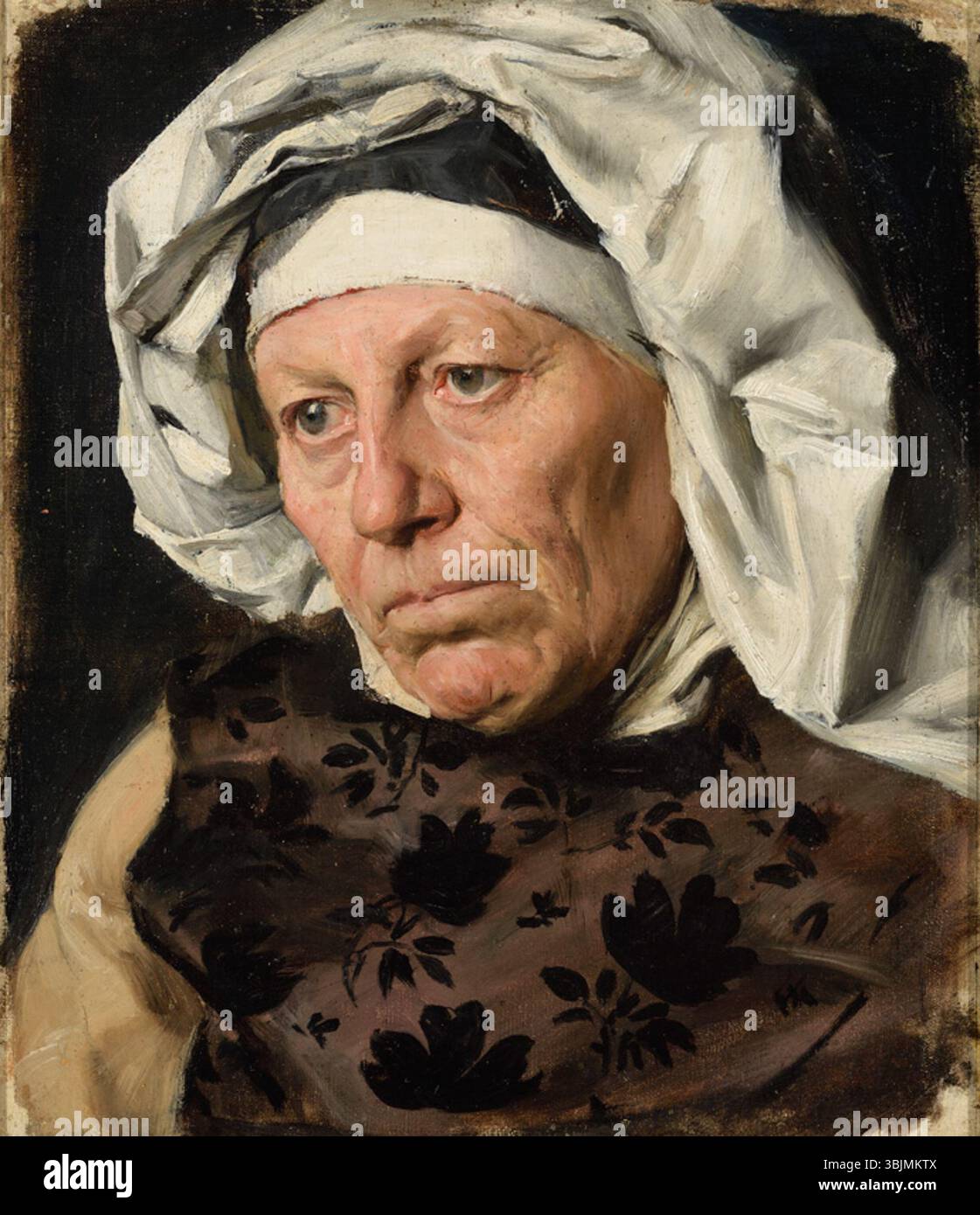 Paul Raud’s 'Vana naise pea' (Head of an Old Woman), painted between ...