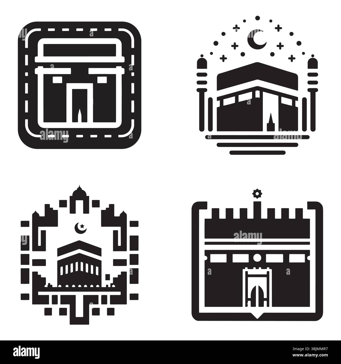 Kaaba mecca vector vectors hi-res stock photography and images - Alamy