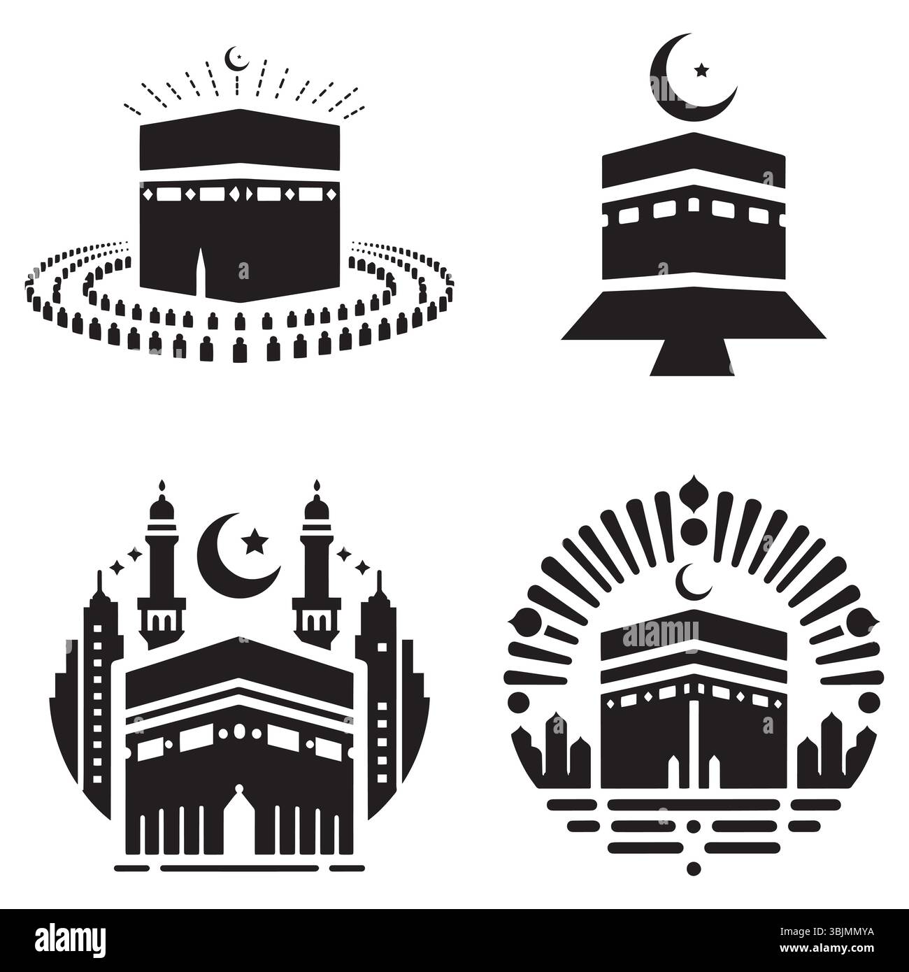 Kaaba mecca vector vectors hi-res stock photography and images - Alamy