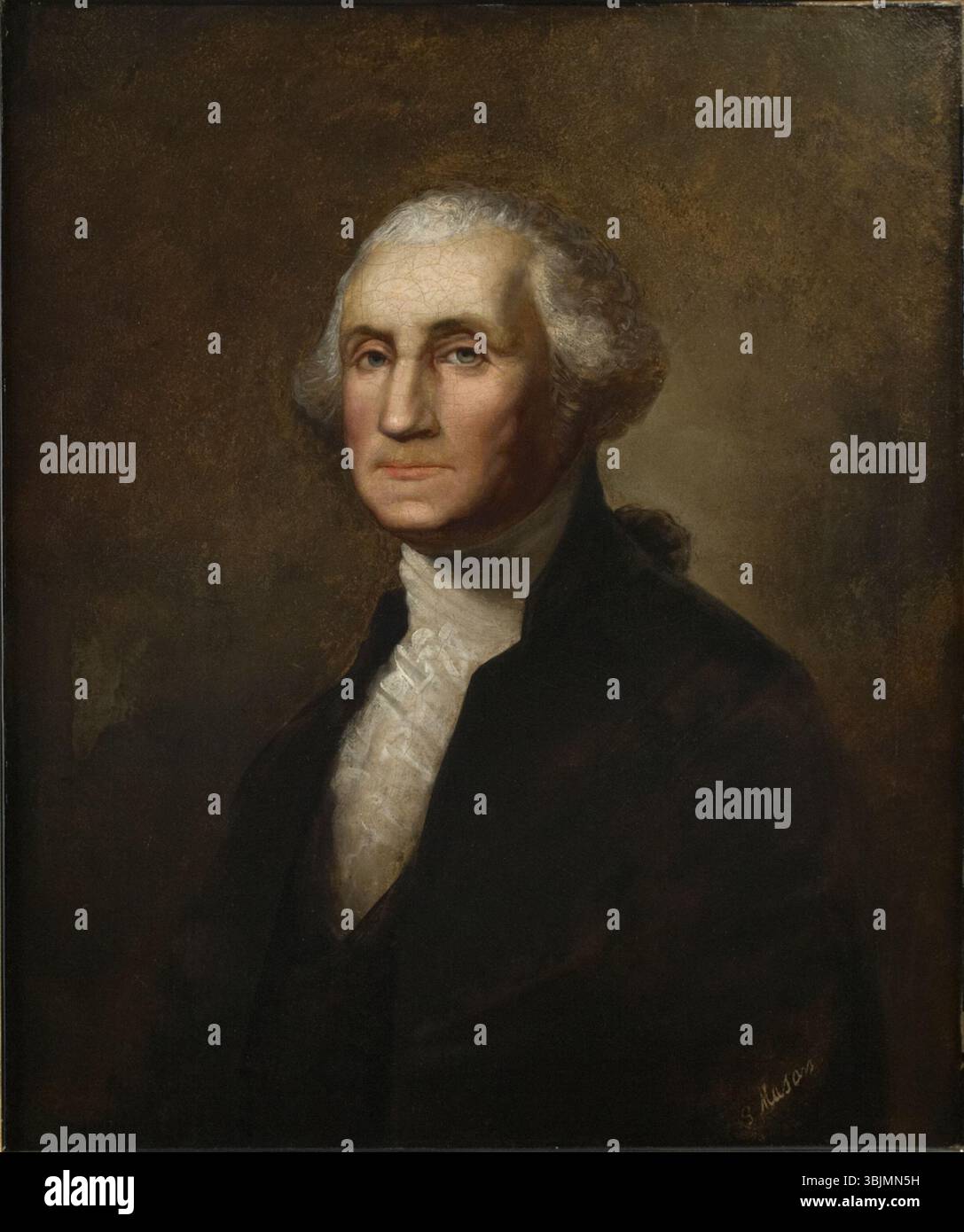 William Sanford Mason's portrait of George Washington, created during ...