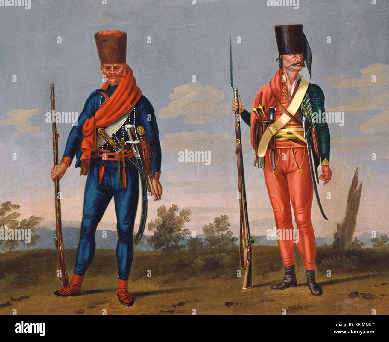 David Morier’s circa 1748 oil painting features a Bannalist and Pandour ...