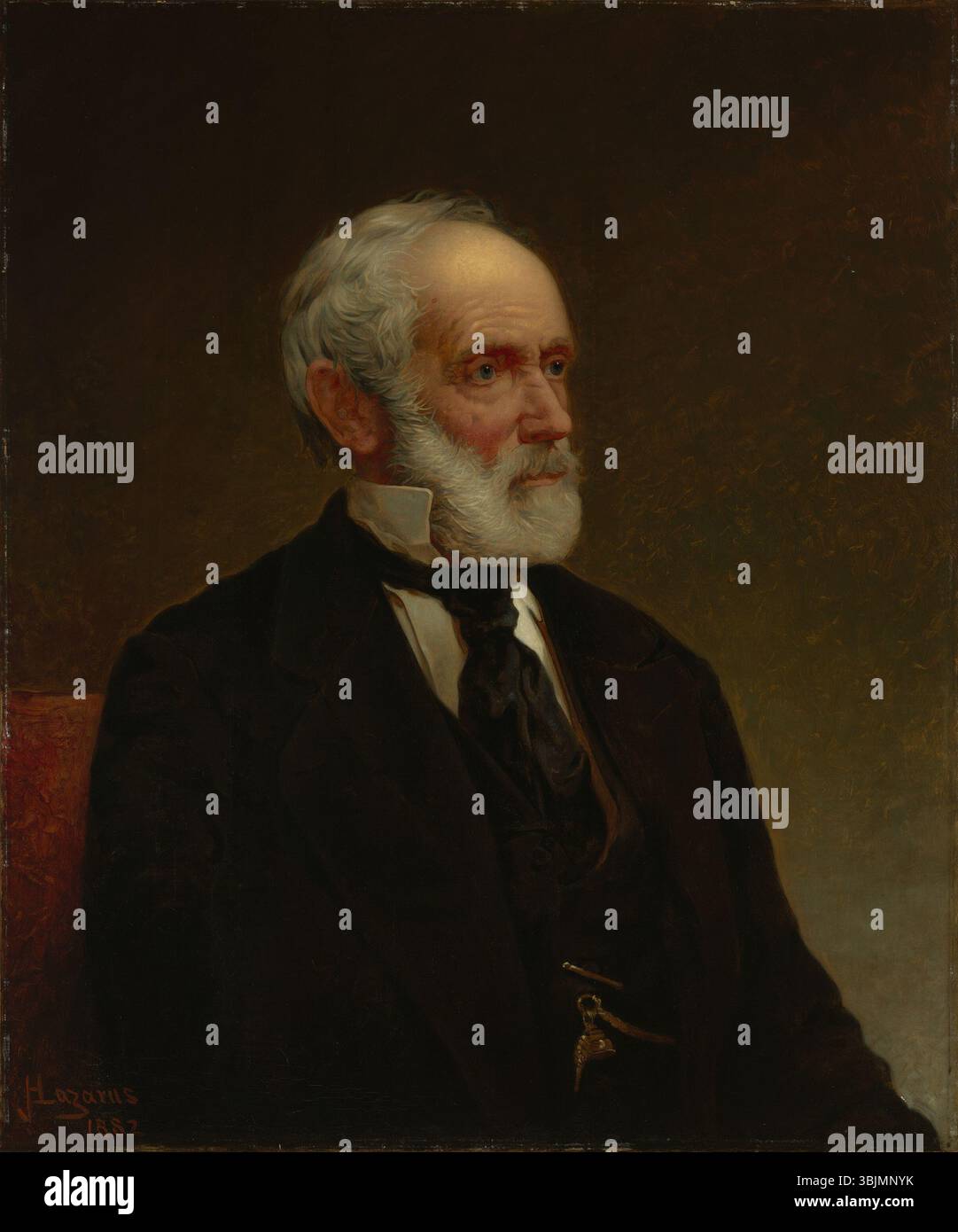 Jacob H. Lazarus' portrait of John Amory Lowell (1882) captures the ...