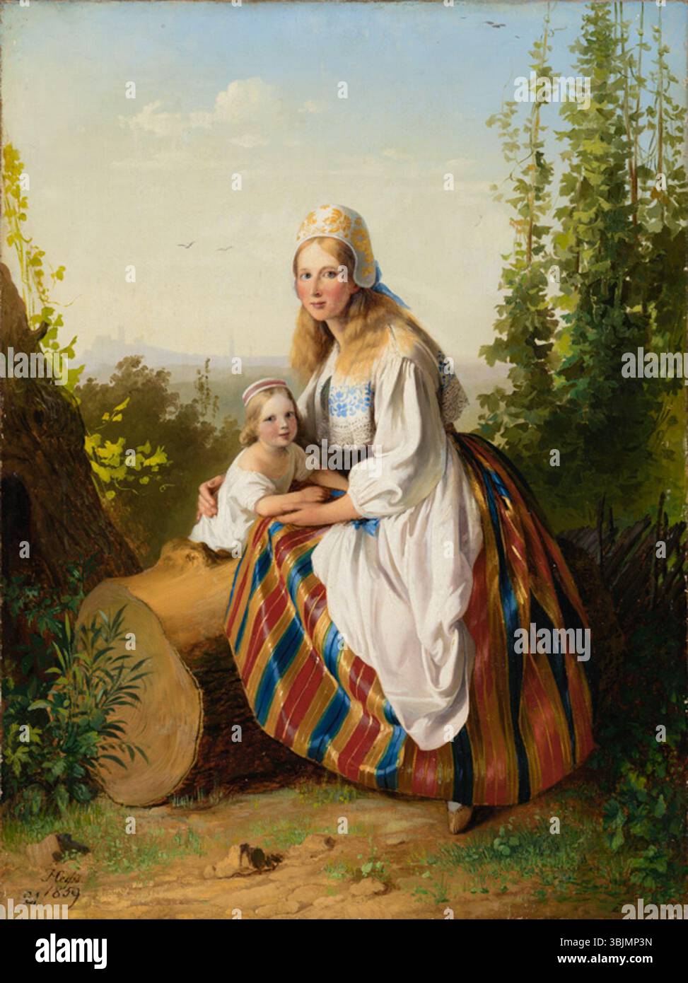This 1859 oil on canvas variant painting by Carl Timoleon von Neff ...