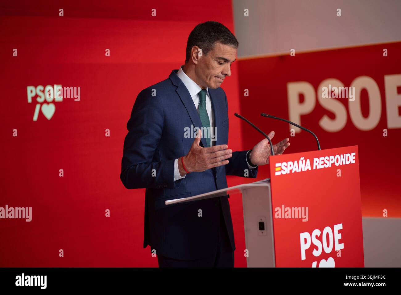 The Secretary General of the PSOE and President of the Government ...