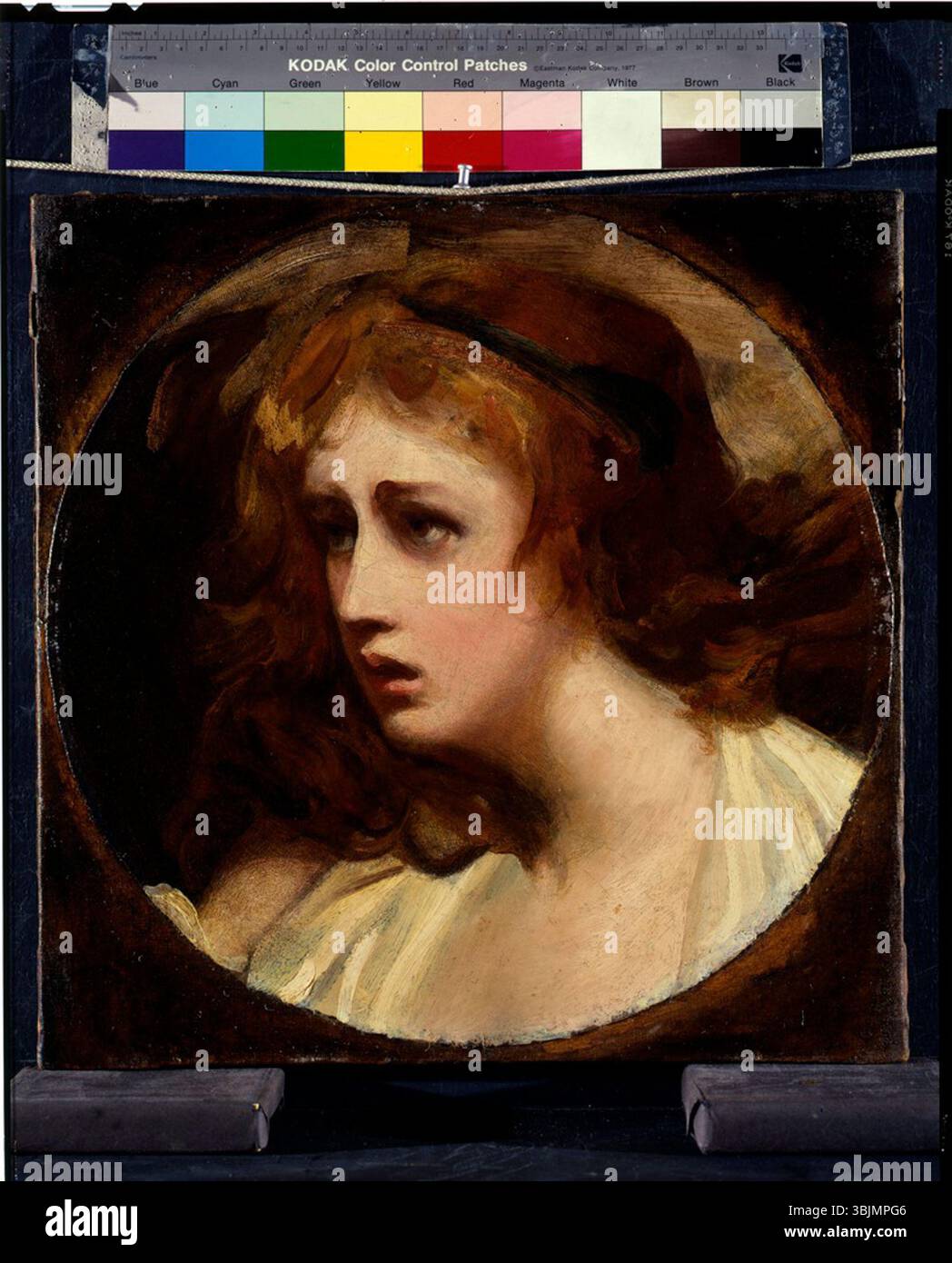 George Romney’s "Lady Hamilton as Tragedy" (1782–1791) is an oil ...