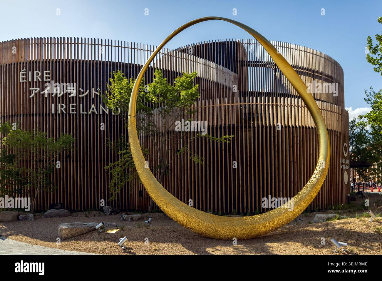 The Ireland pavilion, with a triskele-inspired design and timber ...