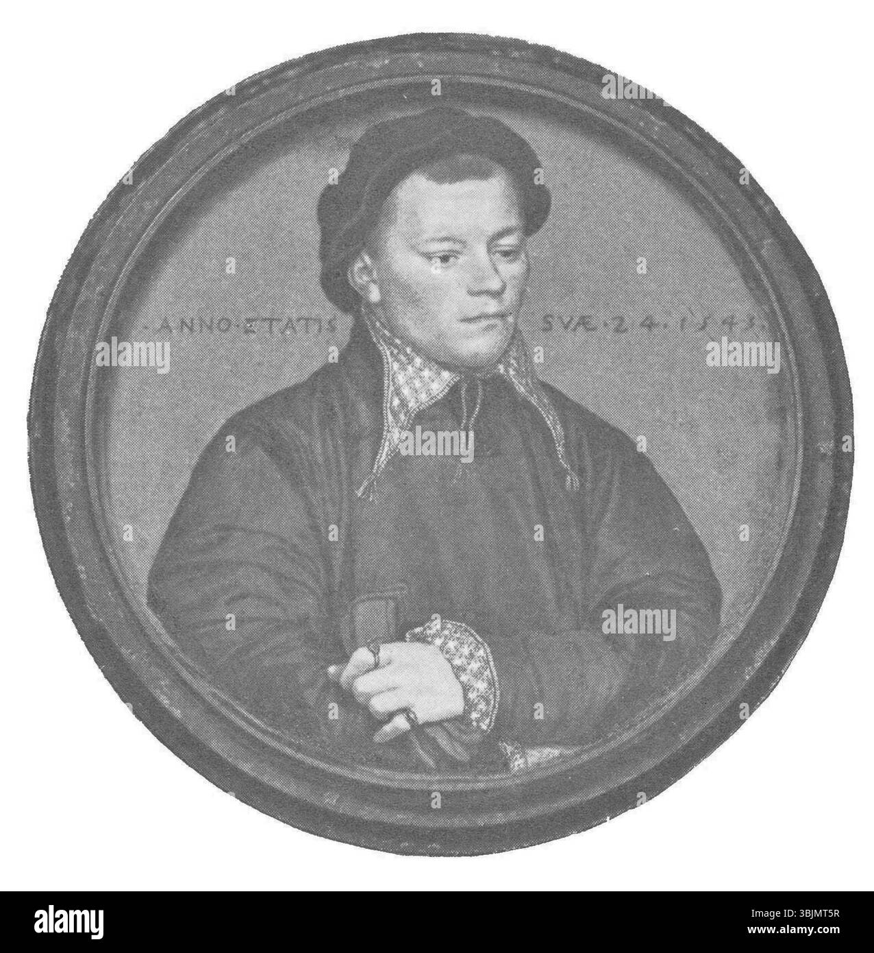Hans Holbein the Younger (1497/1498–1543) painted 'Man Aged 24' in 1543 ...