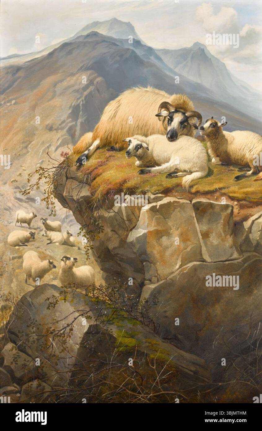 Thomas Sidney Cooper’s 'Sheep in the Isle of Skye' (R.A.) is an oil ...