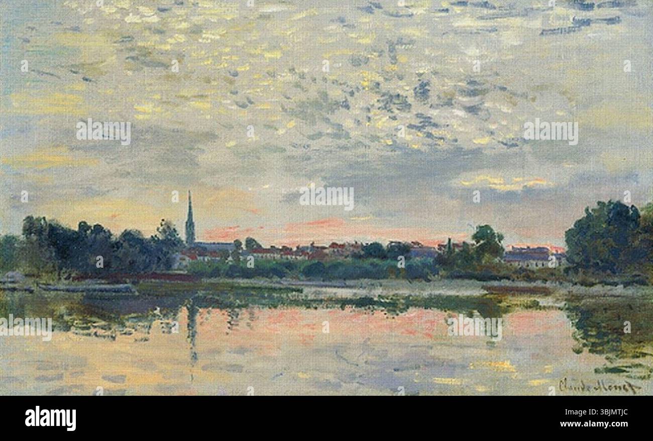 Claude Monet's *w 322 Argenteuil* (1874) captures a moment of everyday ...