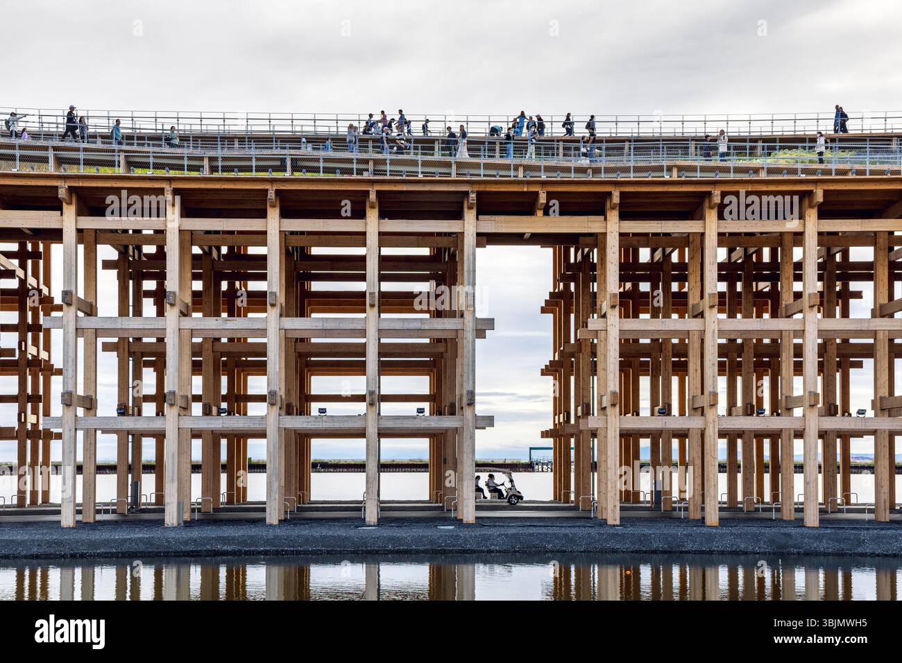 The Grand Ring structure, a main landmark at the Osaka Expo 2025 venue ...