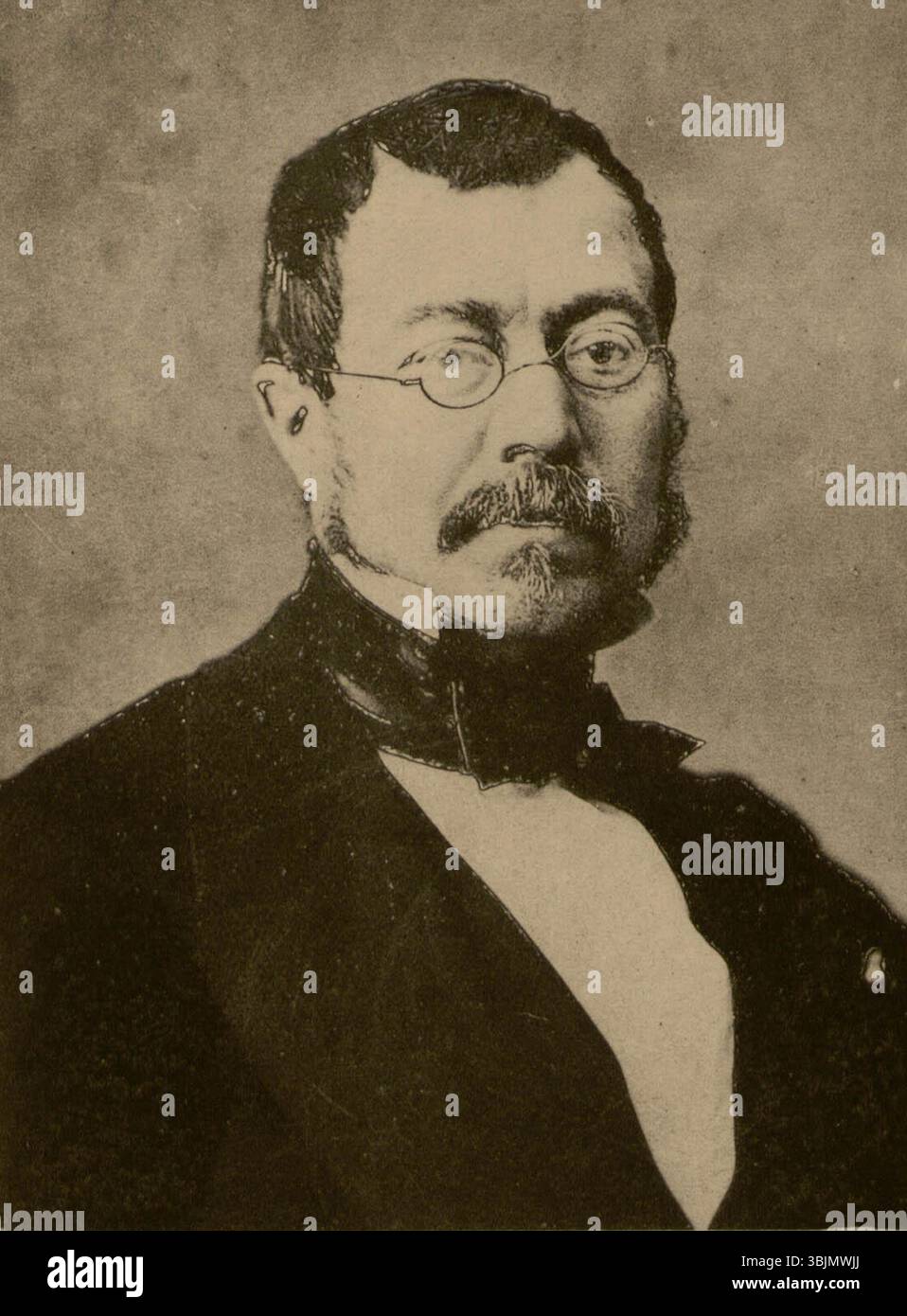 This 1870 portrait is based on a photograph by Franck (1816-1906) and represents Jules Petiet ...