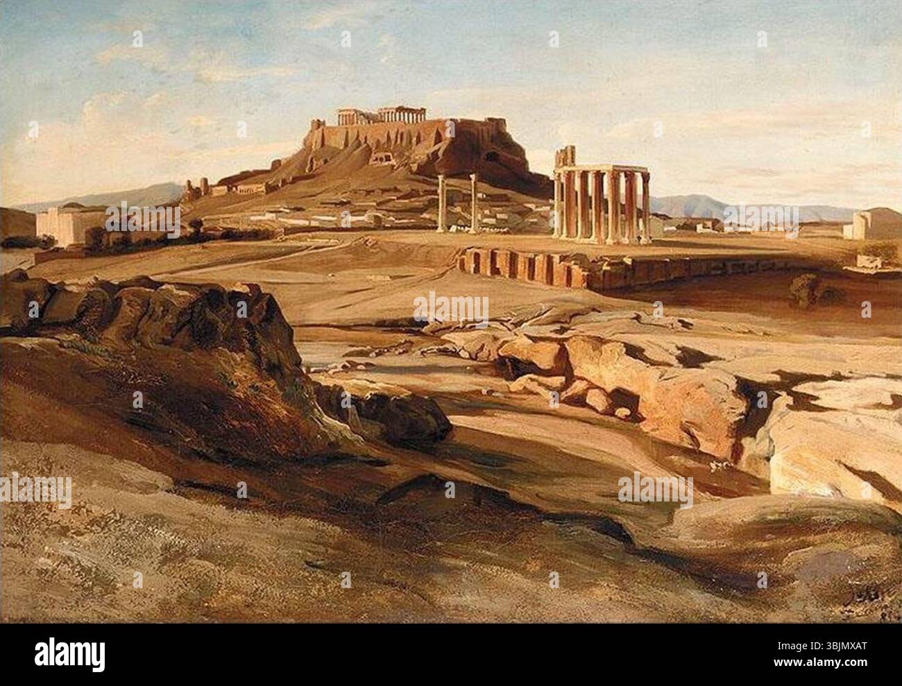 Carl Neumann (1833–1891) created 'View of the Acropolis from the ...
