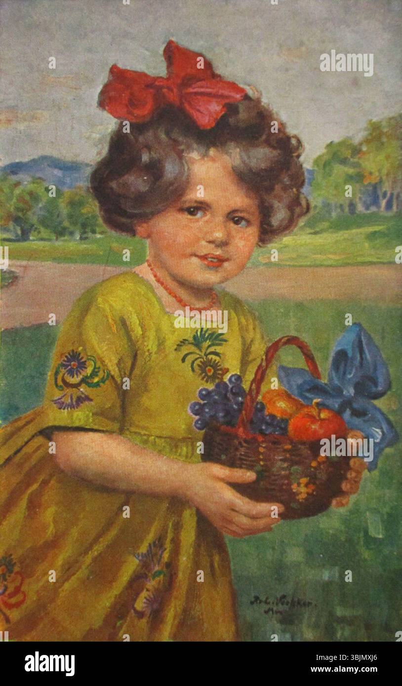 Robert Völcker (1854–1924) painted 'Für Dich!' ('For You!') as a ...