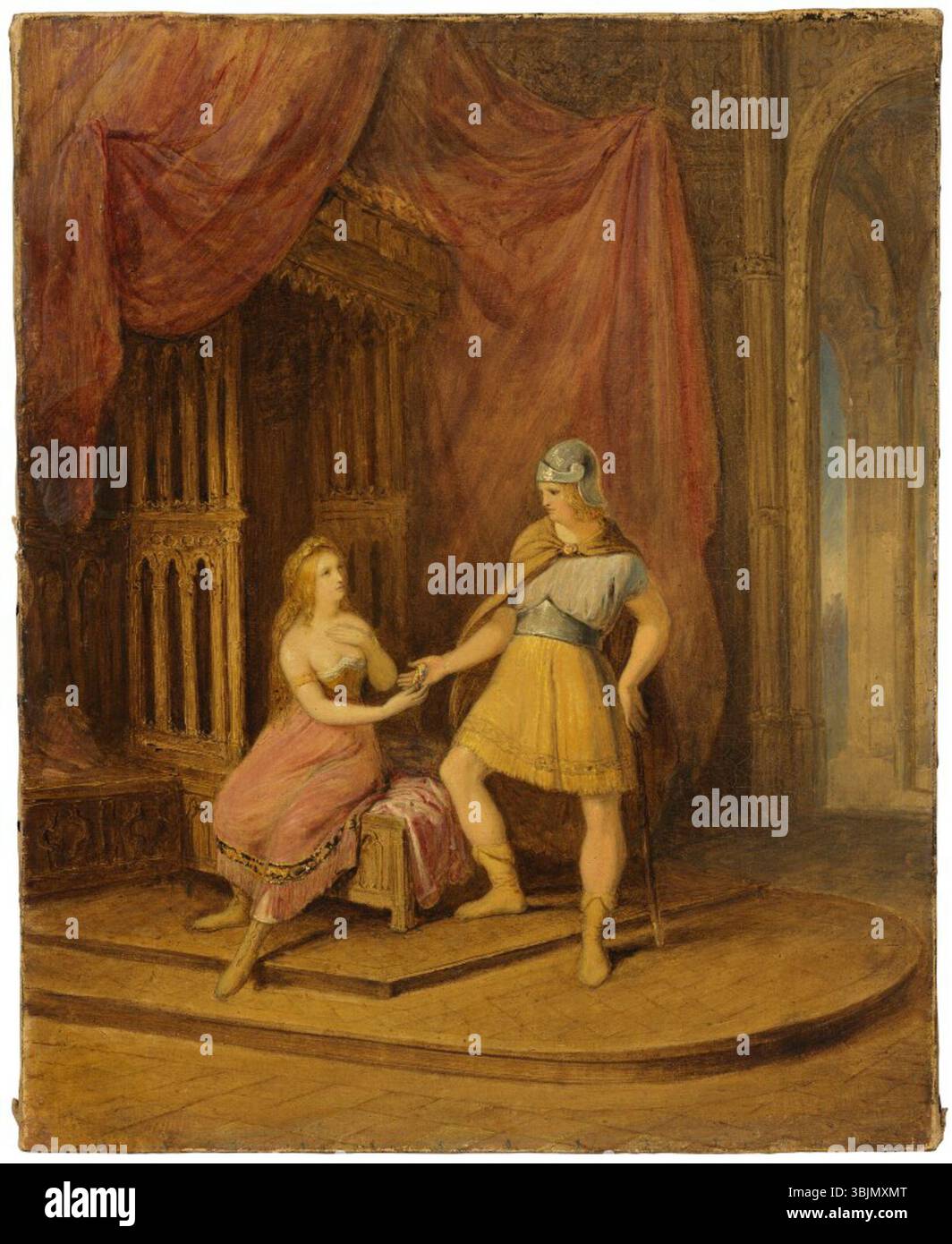 Nils Blommér’s oil sketch of 'Heimdal and Freja' captures figures from ...