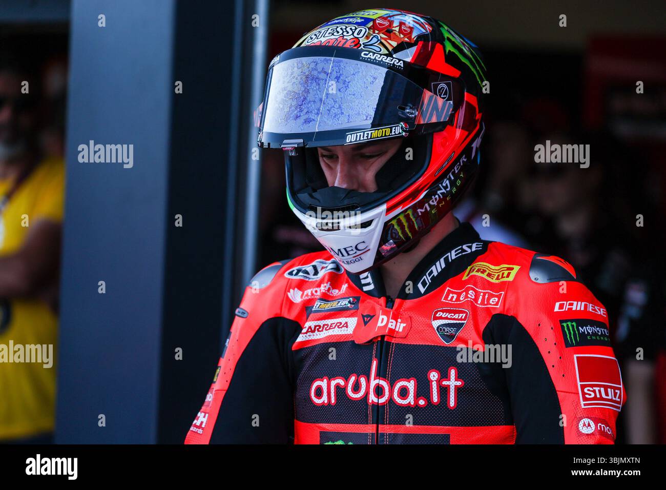Nicolo Bulega of Aruba.it Racing - Ducati with Ducati Panigale V4R during FIM SBK Superbike ...