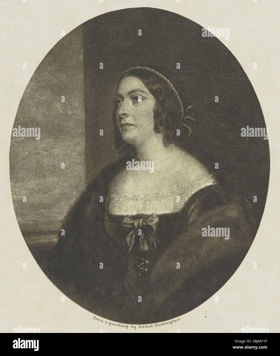 This graphic reproduction captures Daniel Huntington's 1836 portrait of ...
