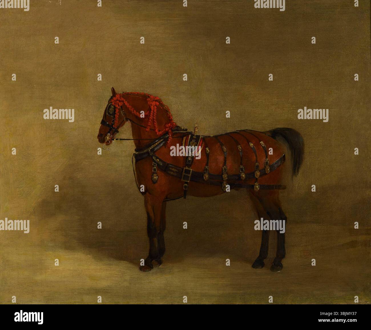 Richard Barrett Davis’s 1831 painting 'A Bay Carriage-Horse' depicts a ...