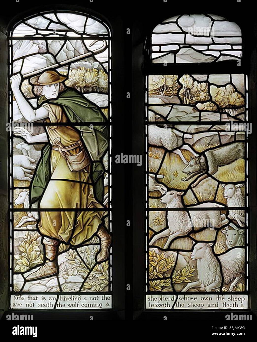 This stained-glass window, created around 1900 for Christ Church in ...