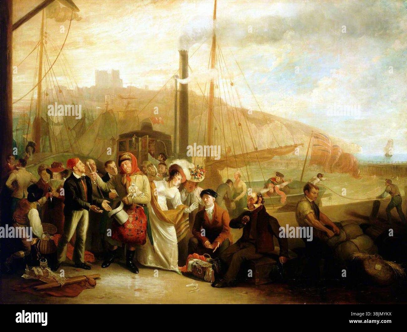 Sharp, Michael William; Landing at Dover from the Steam Packet ...