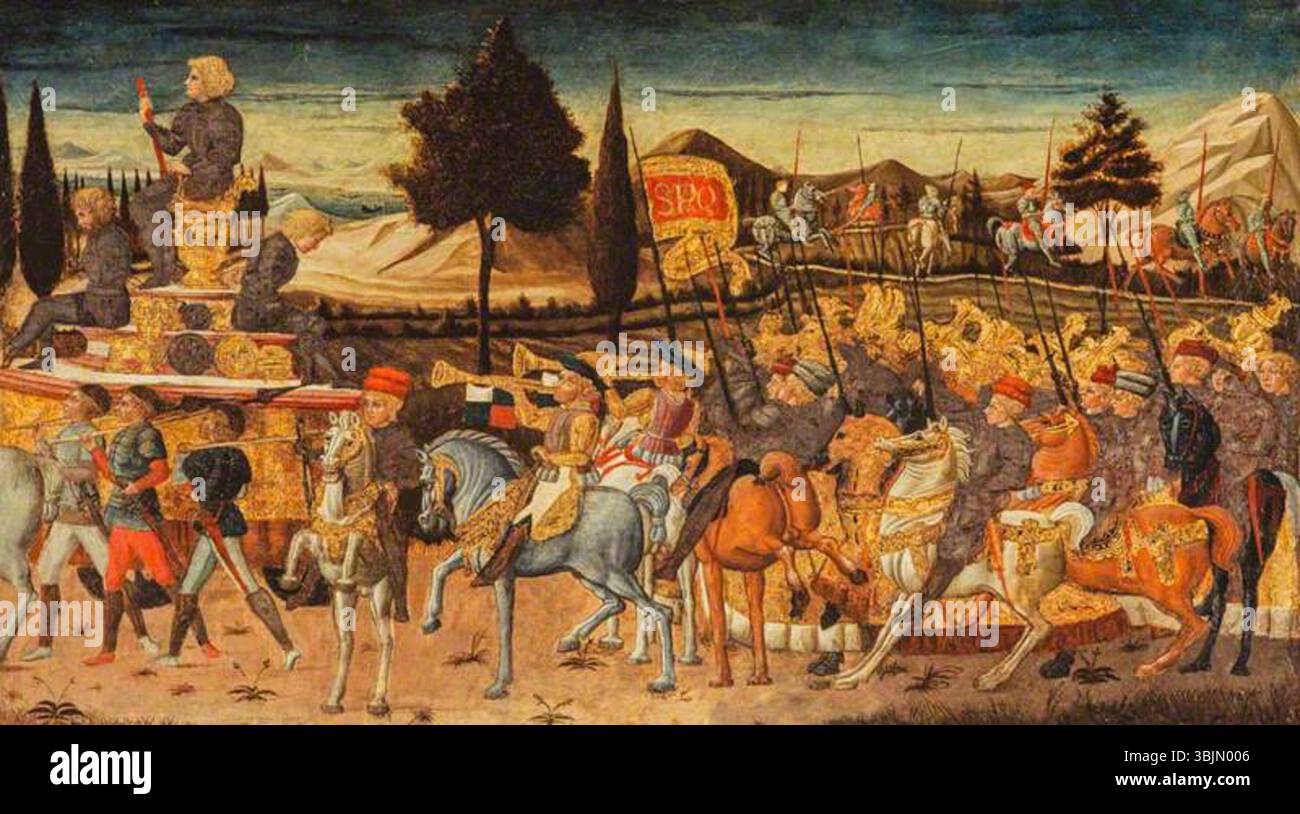 Master of the Adimari Cassone; The Triumph of a Roman General; National Galleries of Scotland ...