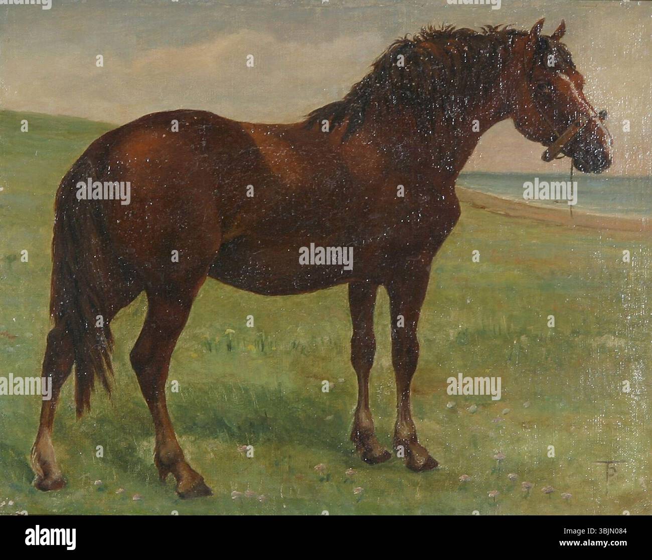 This circa 1870 oil on canvas painting by Theodor Philipsen shows a ...