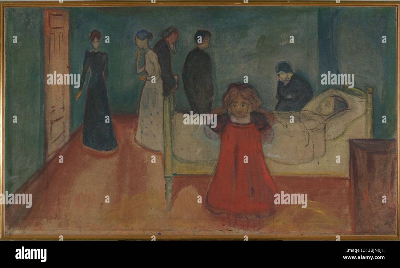 'Death and the Child' (1899) by Edvard Munch is an oil on canvas ...