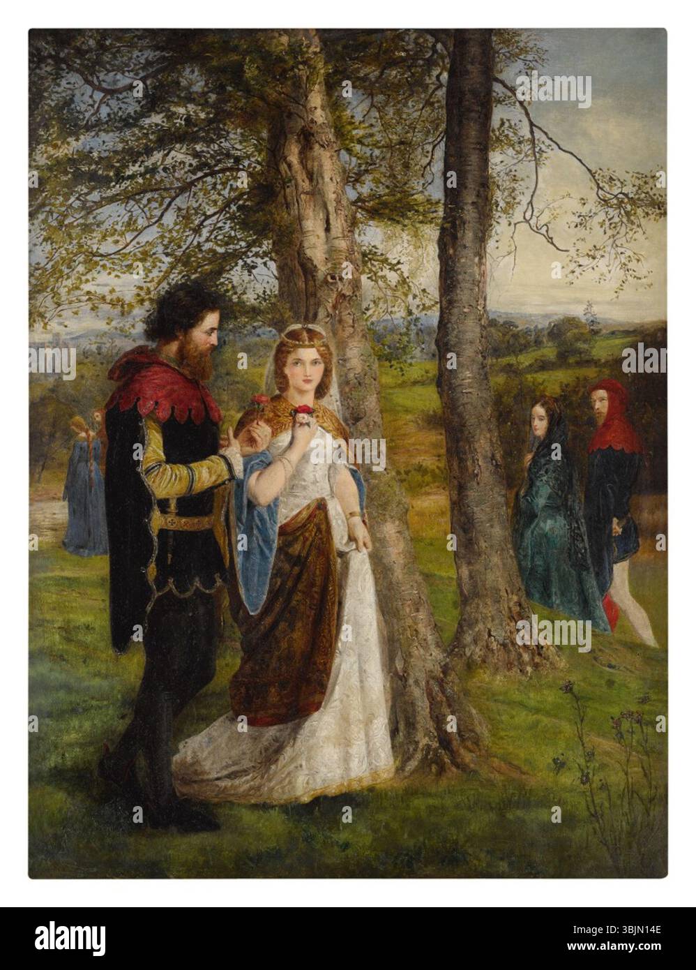 This oil on canvas painting by James Archer shows Sir Launcelot and ...