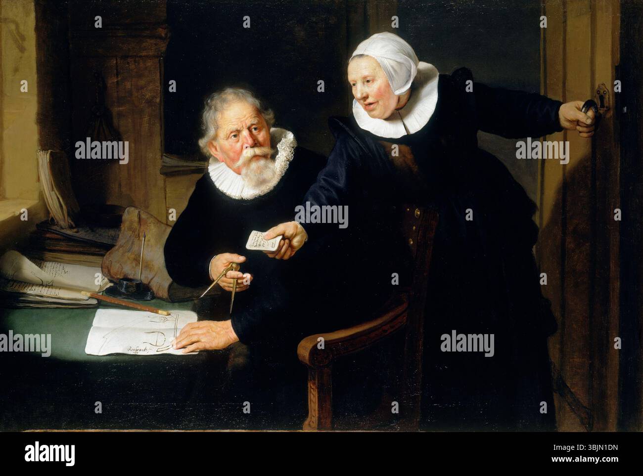Rembrandt van Rijn (1606–1669) painted 'The Shipbuilder and his Wife ...
