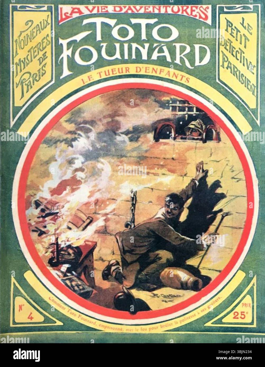 In 1908, Georges Conrad illustrated the cover for Jules Lermina’s 'Toto ...