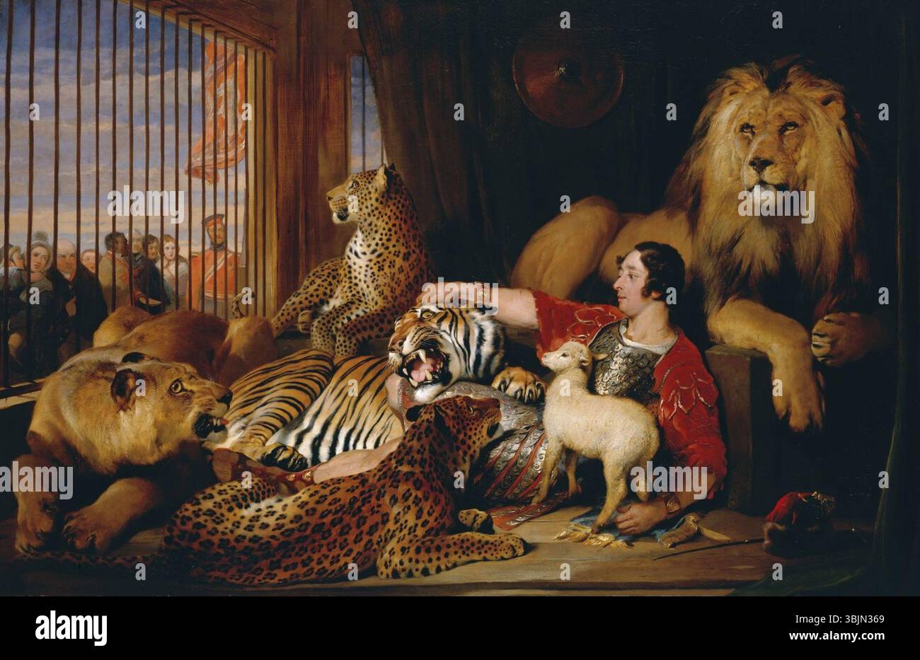 Sir Edwin Landseer’s 1839 painting 'Isaac van Amburgh and his Animals ...