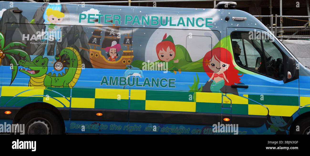 Children's Ambulance, Farringdon, London, United Kingdom - painted ...