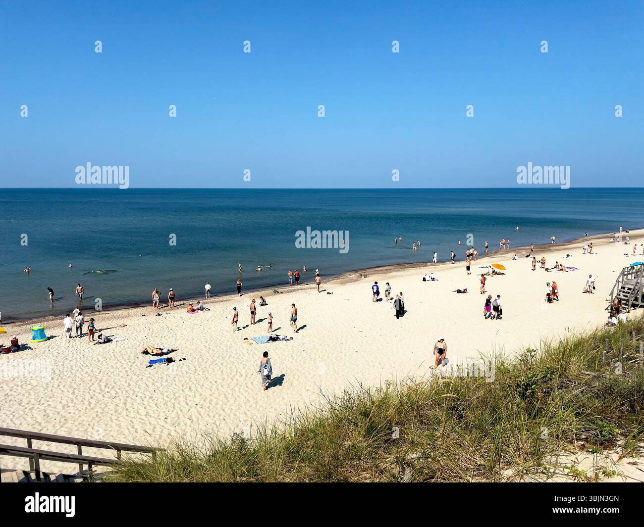 Morskoe , Russia, 29 august, 2024, Sandy beach on Curonian Split in ...