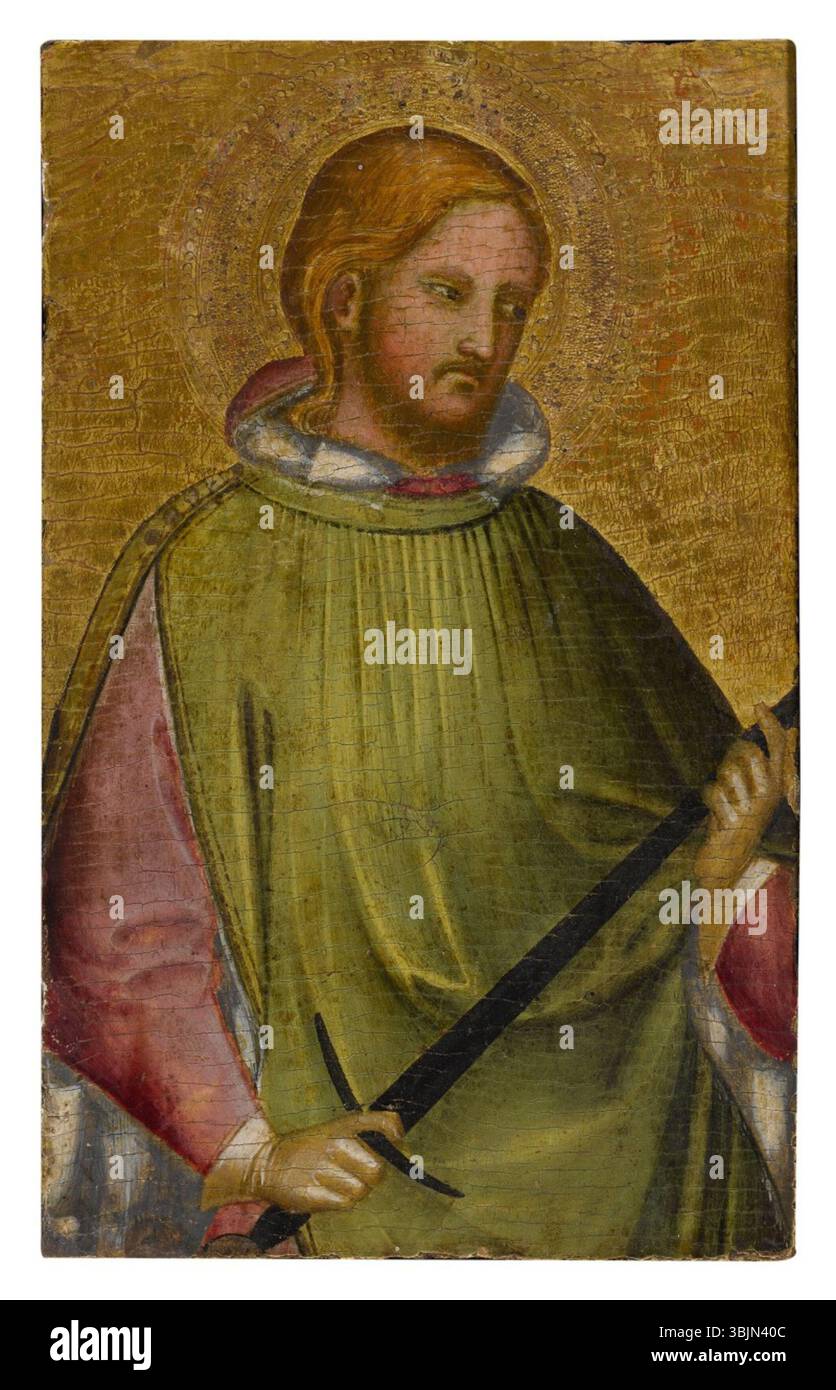 Giovanni di Bartolomeo Cristiani’s 'St. Martin Holding His Sword' is a tempera painting on panel ...