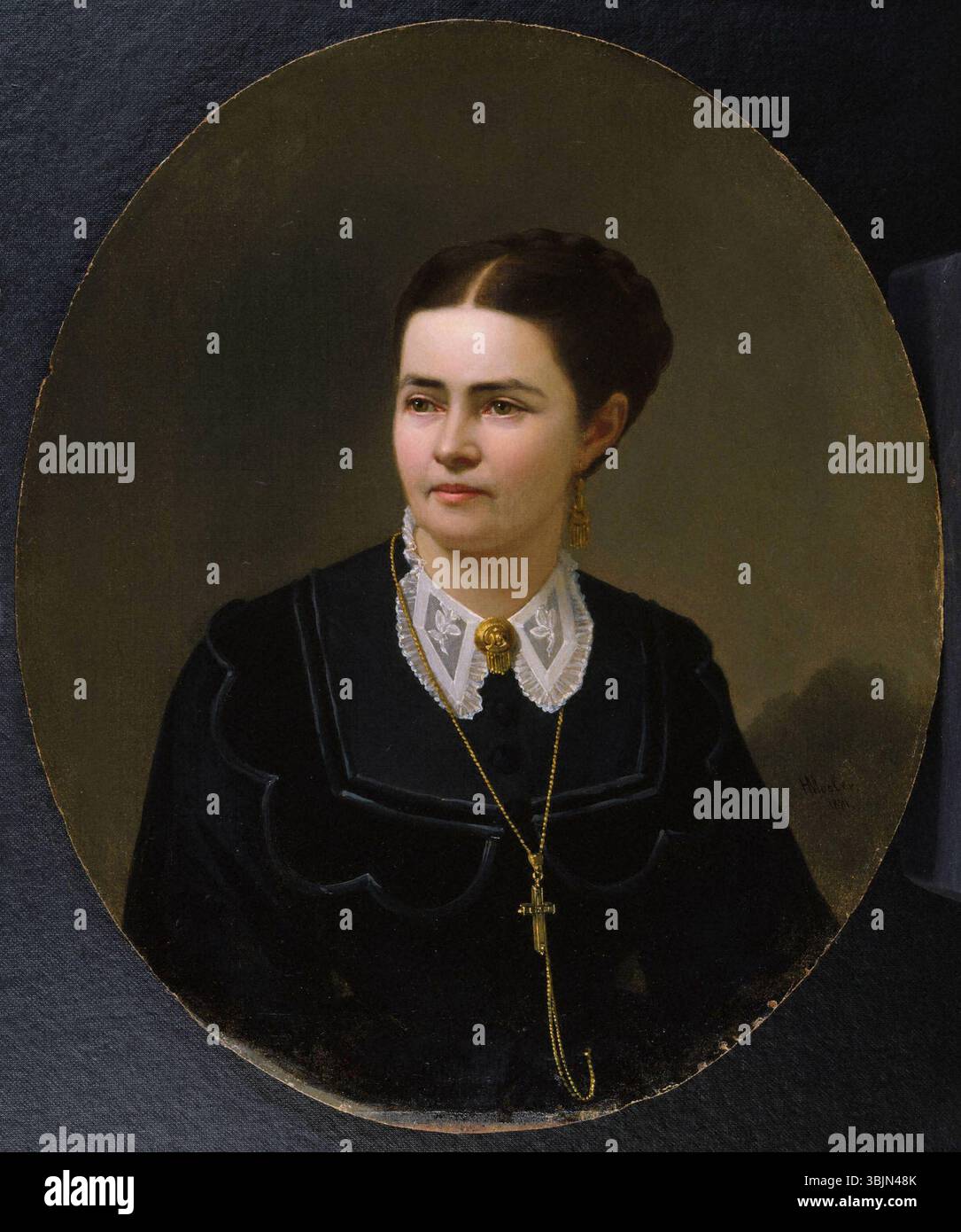 Henry Mosler’s 1871 portrait 'Mathilde Therese Pannwitz Spitzner ...