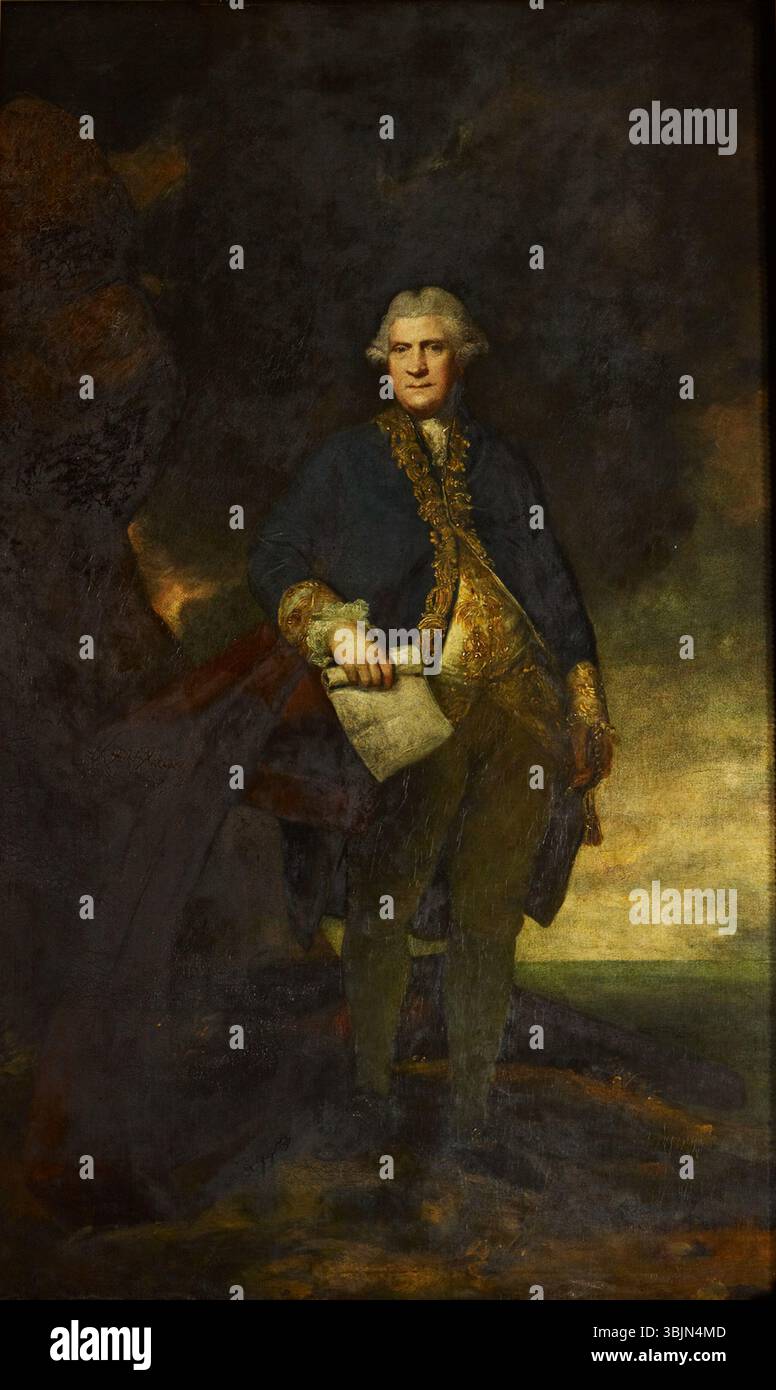 Sir Joshua Reynolds' portrait of Augustus Keppel, 1st Viscount Keppel ...