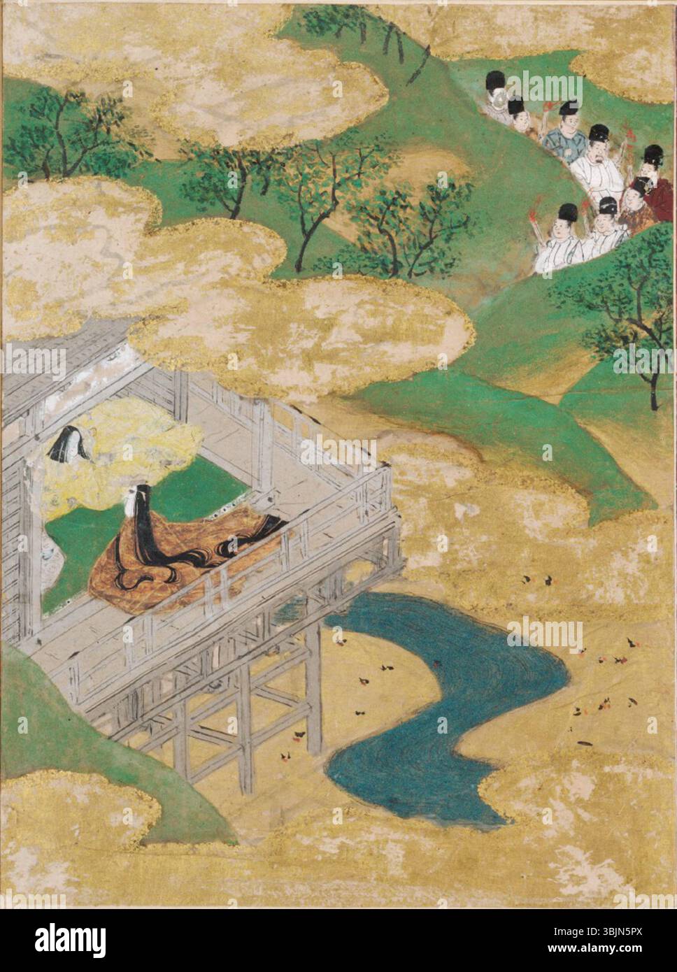 Tosa Mitsunobu's "The Floating Bridge of Dreams (Yume no Ukihashi ...
