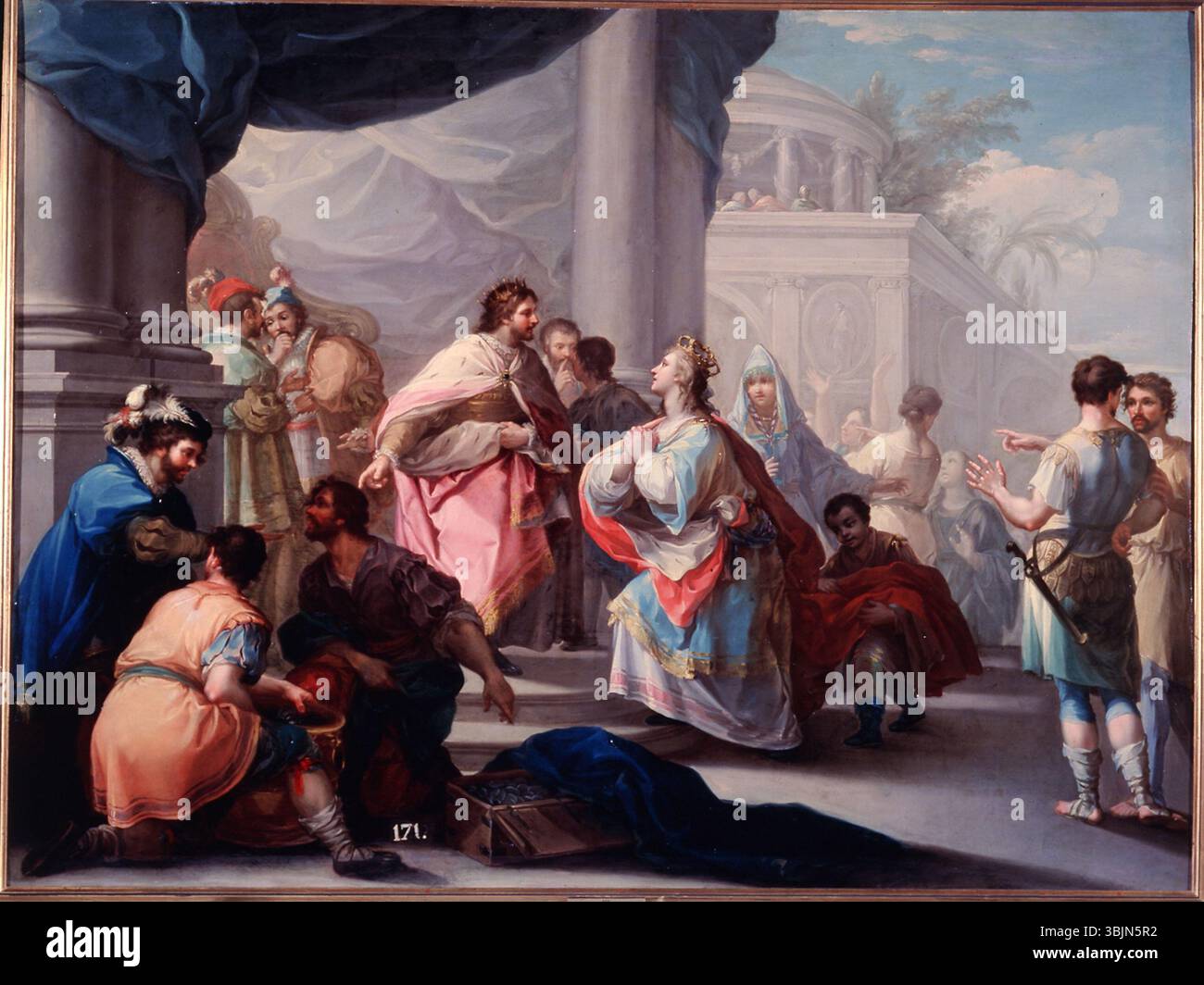 ‘La Emperatriz Marta ante Alfonso X’ (1766) by Ramón Bayeu depicts ...