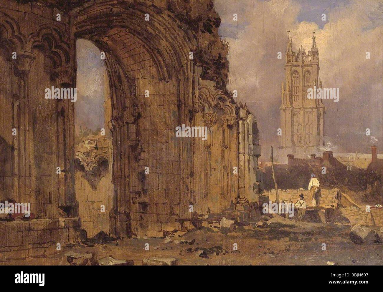 Prout, Samuel; The Chapel of St Joseph of Arimathea, Glastonbury, from ...