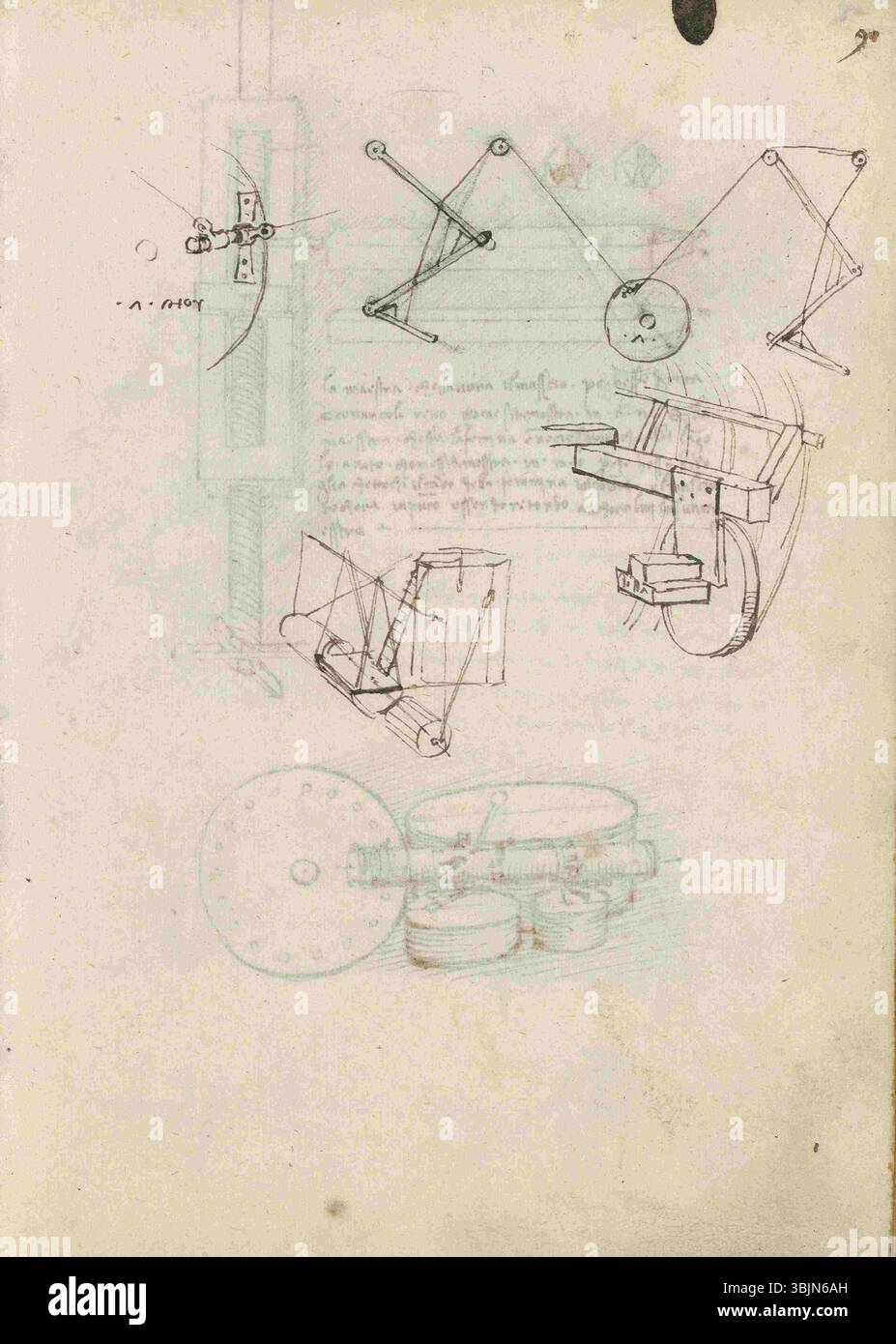 Machine drawings leonardo da vinci hi-res stock photography and images ...