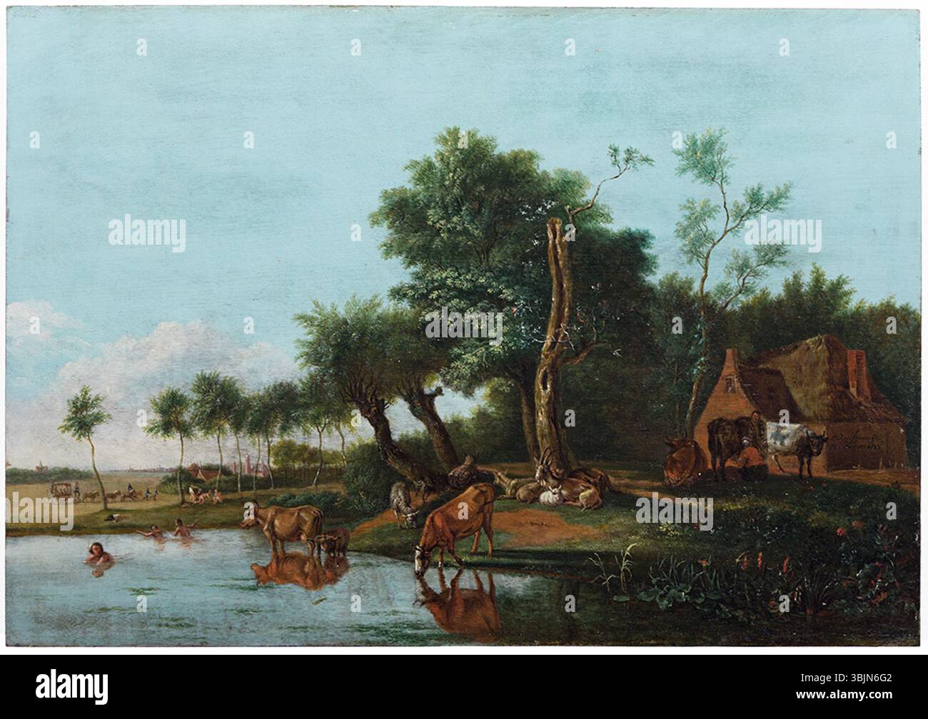 Tranquil scene of rural life Cut Out Stock Images & Pictures - Alamy