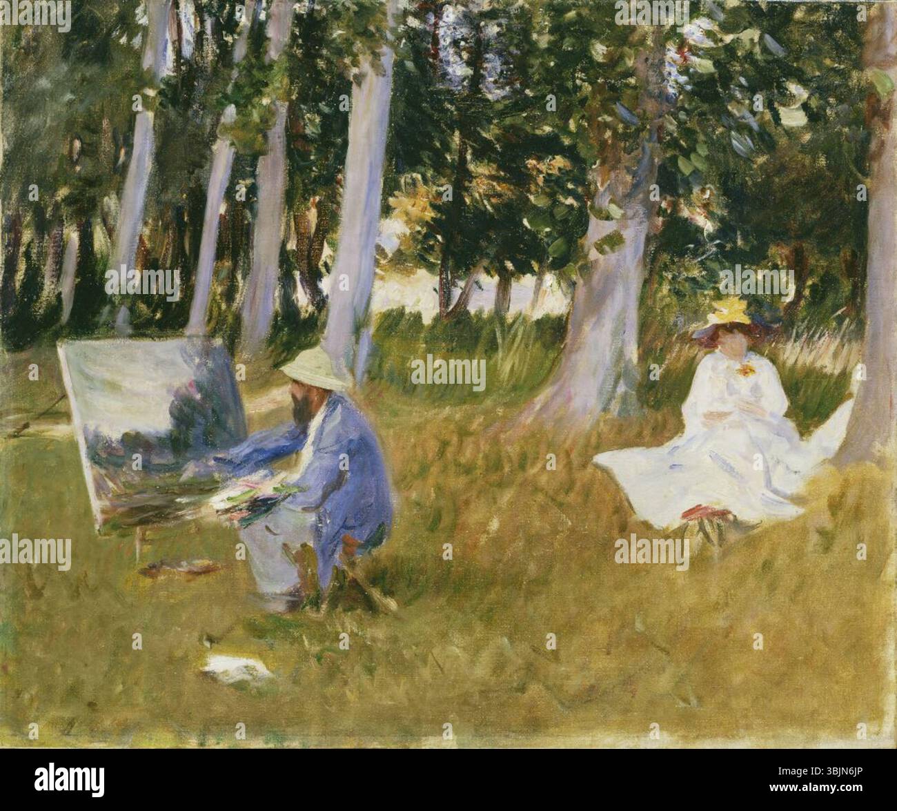 John Singer Sargent’s 1885 portrait of Claude Monet shows the famous ...
