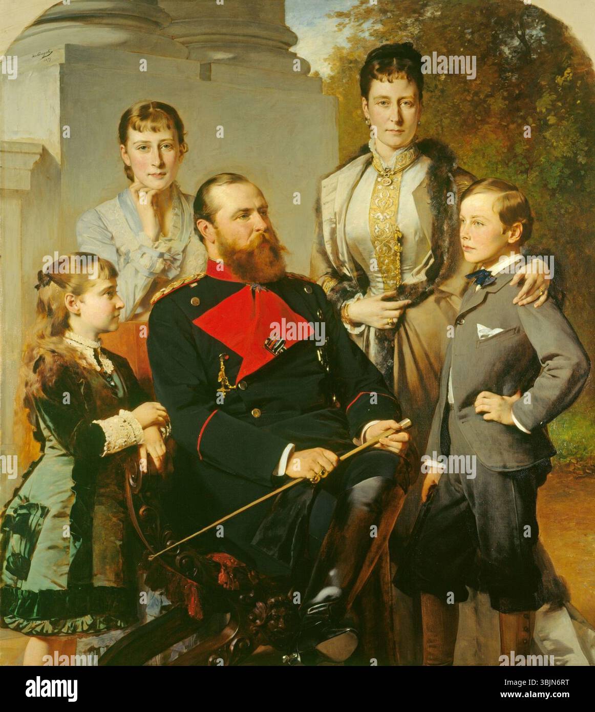 Heinrich von Angeli’s 1879 portrait 'The Family of the Grand Duke of ...